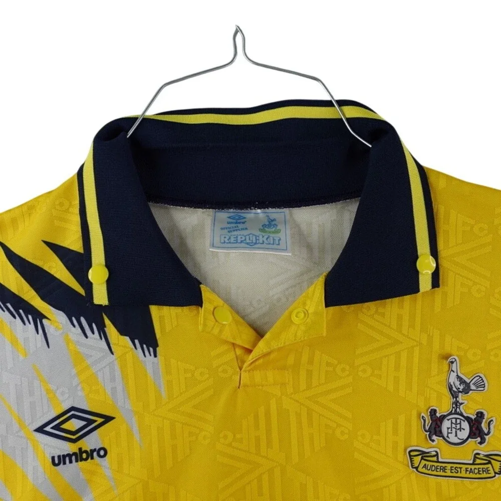 Umbro | Shirts | Vtg Tottenham Hotspur Jersey L Yellow Umbro Holsten ...